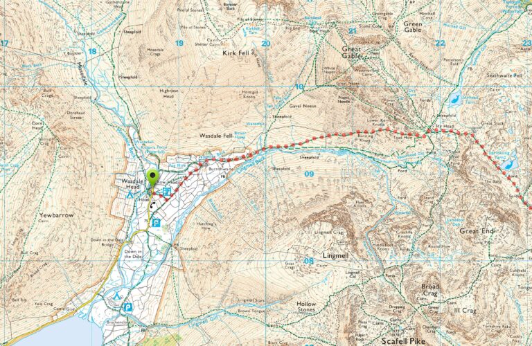Day 2 - Wasdale Head to Rosthwaite - Lakeland Way : Lakeland Way