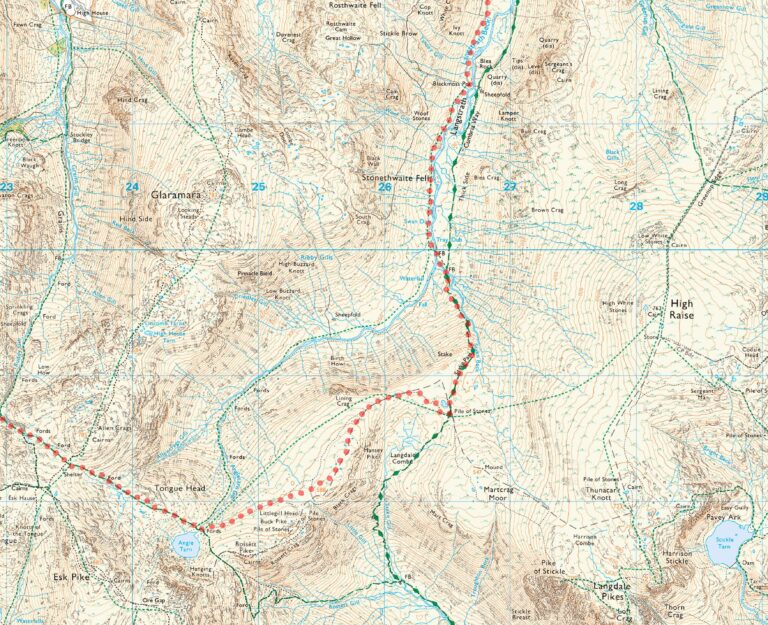 Day 2 - Wasdale Head to Rosthwaite - Lakeland Way : Lakeland Way